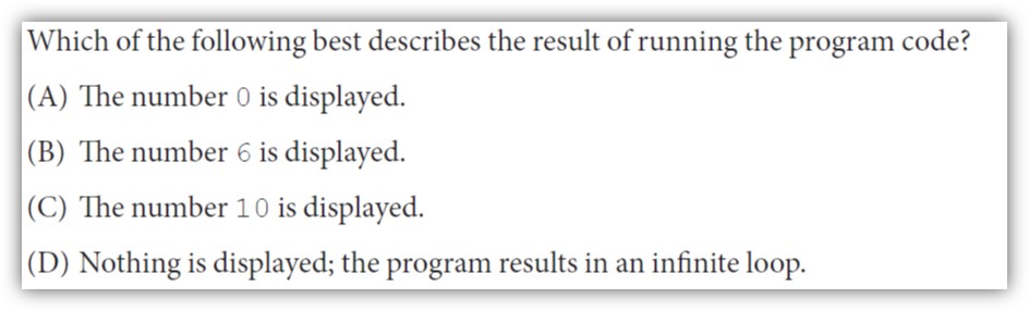 Programming Questions in the Computer Science Principles AP CSP Exam ...